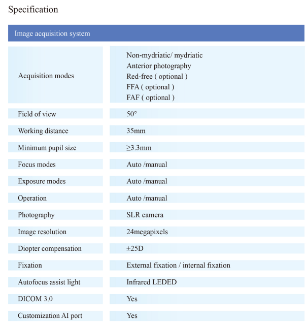 Ultra Wide Field Automated Fundus Camera Type B Photography Equipment ...