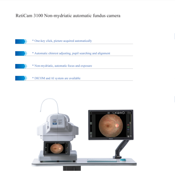 Anterior Photography Automated Fundus Camera /Red-Free/FFA//DICOM/AI System