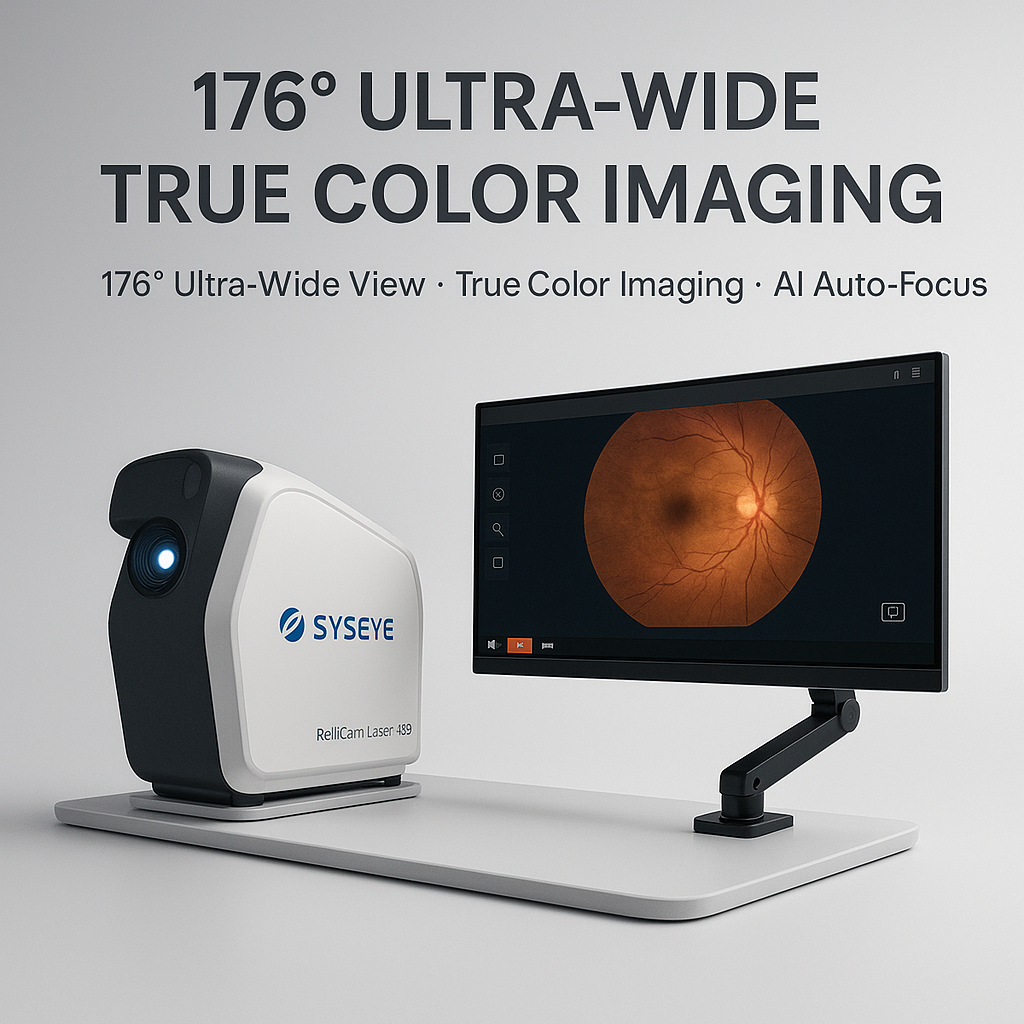 176° Fundus Camera with LED True Color and Auto Operation